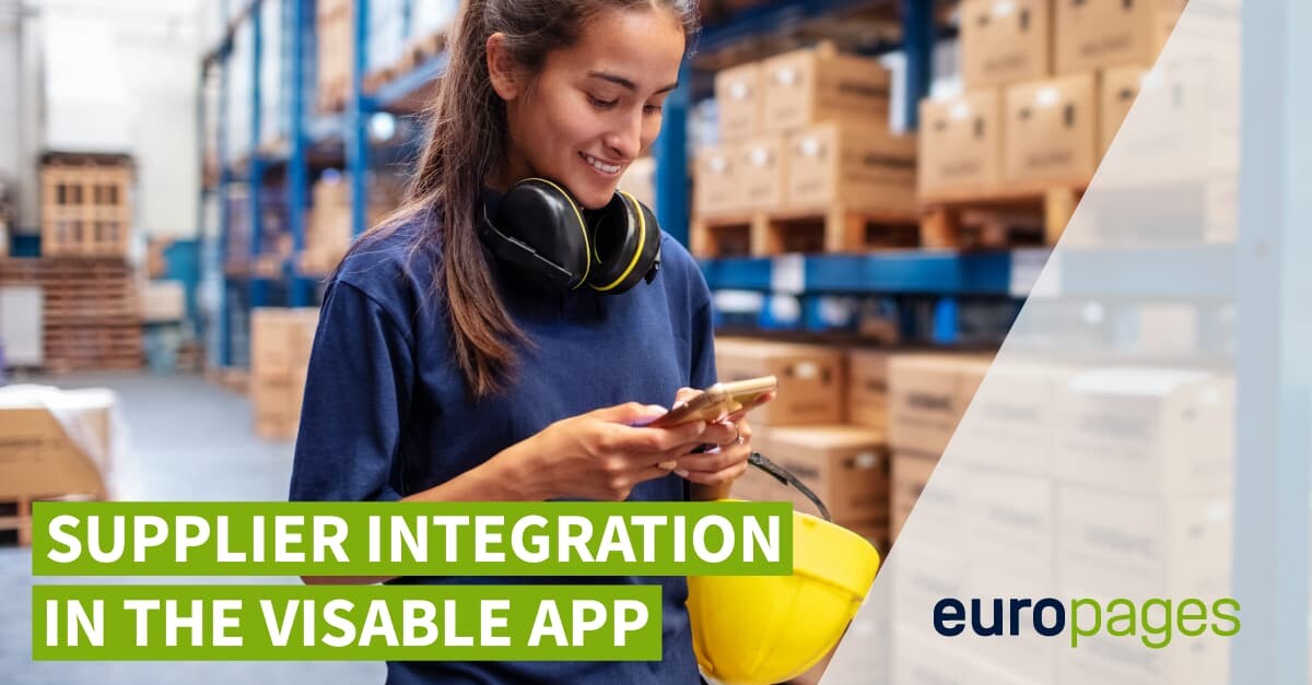 Visable app: integration of suppliers on europages | Visable